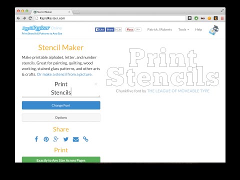 How to Make Word Stencils