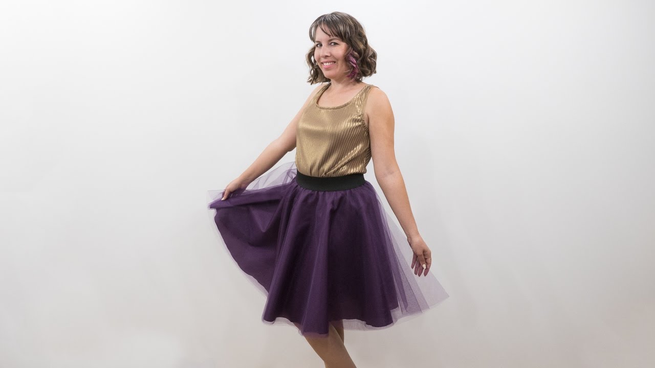 How to Sew a Tulle Skirt - Pattern and Assembly