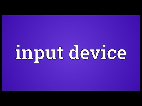Input device Meaning