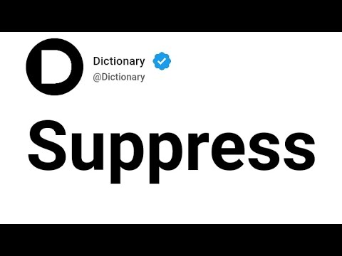 Suppress Meaning In English