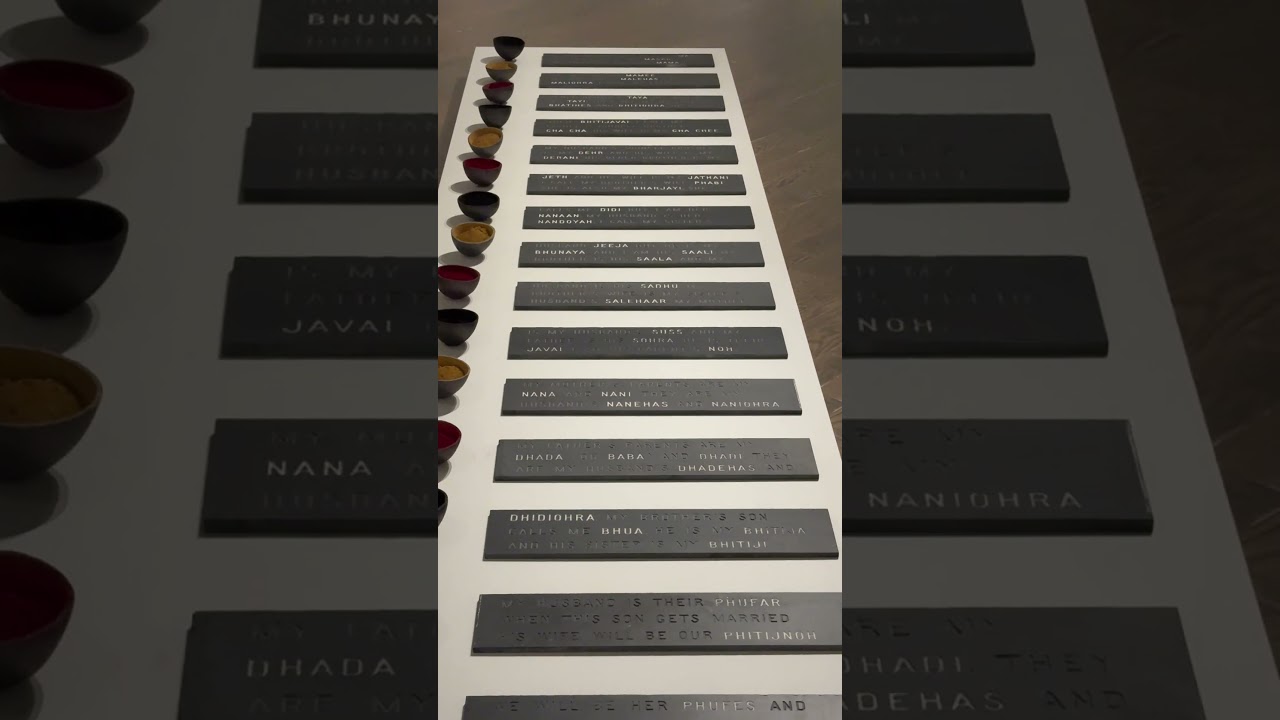 Exhibit of Indian Relationships by Sarindar Dhaliwal at Art Gallery of Ontario in Toronto, Canada