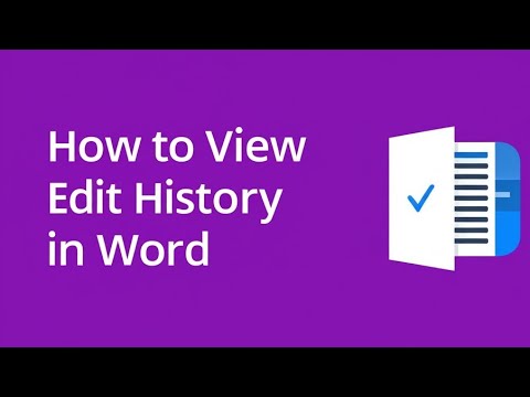 How to View Edit History in Word How to View Track Changes in Word