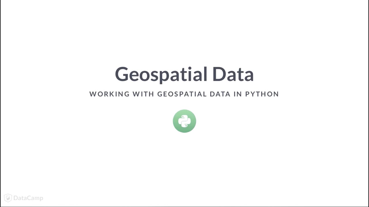 Python Tutorial: Geospatial data
