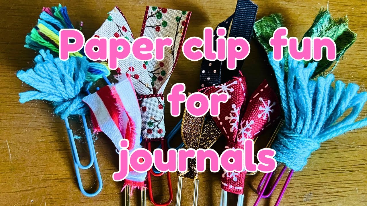 3 Easy PAPER CLIP Embellishment Ideas for Junk Journals | How to make decorative paper clips!