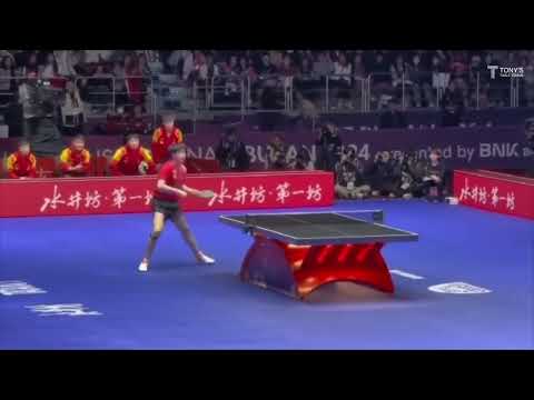 Point of the tournament - Busan 2024 World Teams Table Tennis Championships Final. Wang Chuqin
