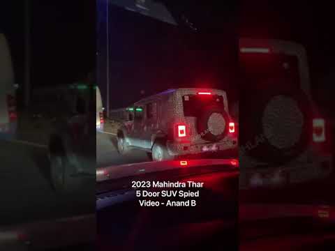 2023 Thar 5 Door Spied Testing Video