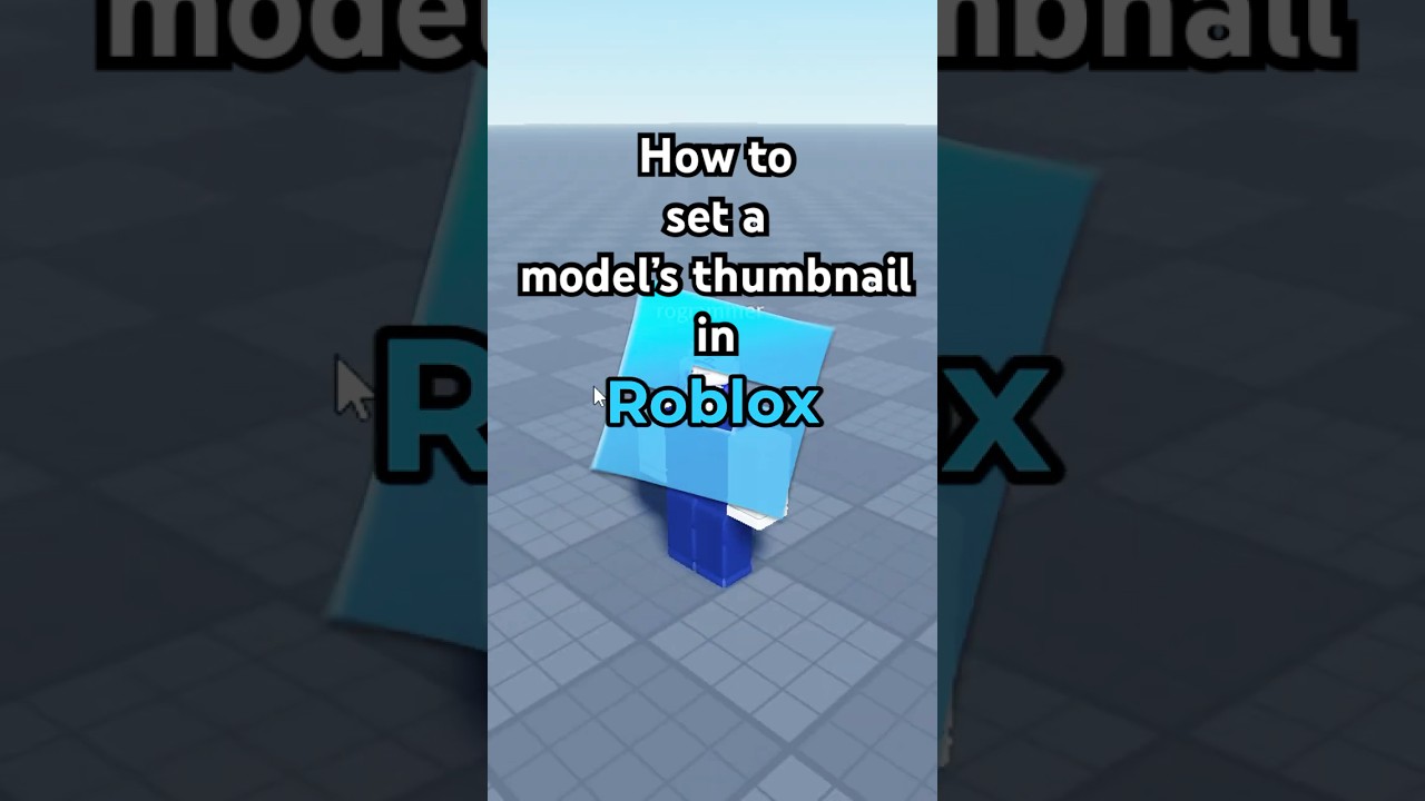 How to set a model's thumbnail in Roblox / set model icon #robloxstudio