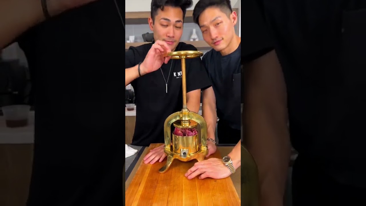 duck a la prese 🦆 + potato dauphinoise 🥔 this iconic French dish utilizes a hand powered press