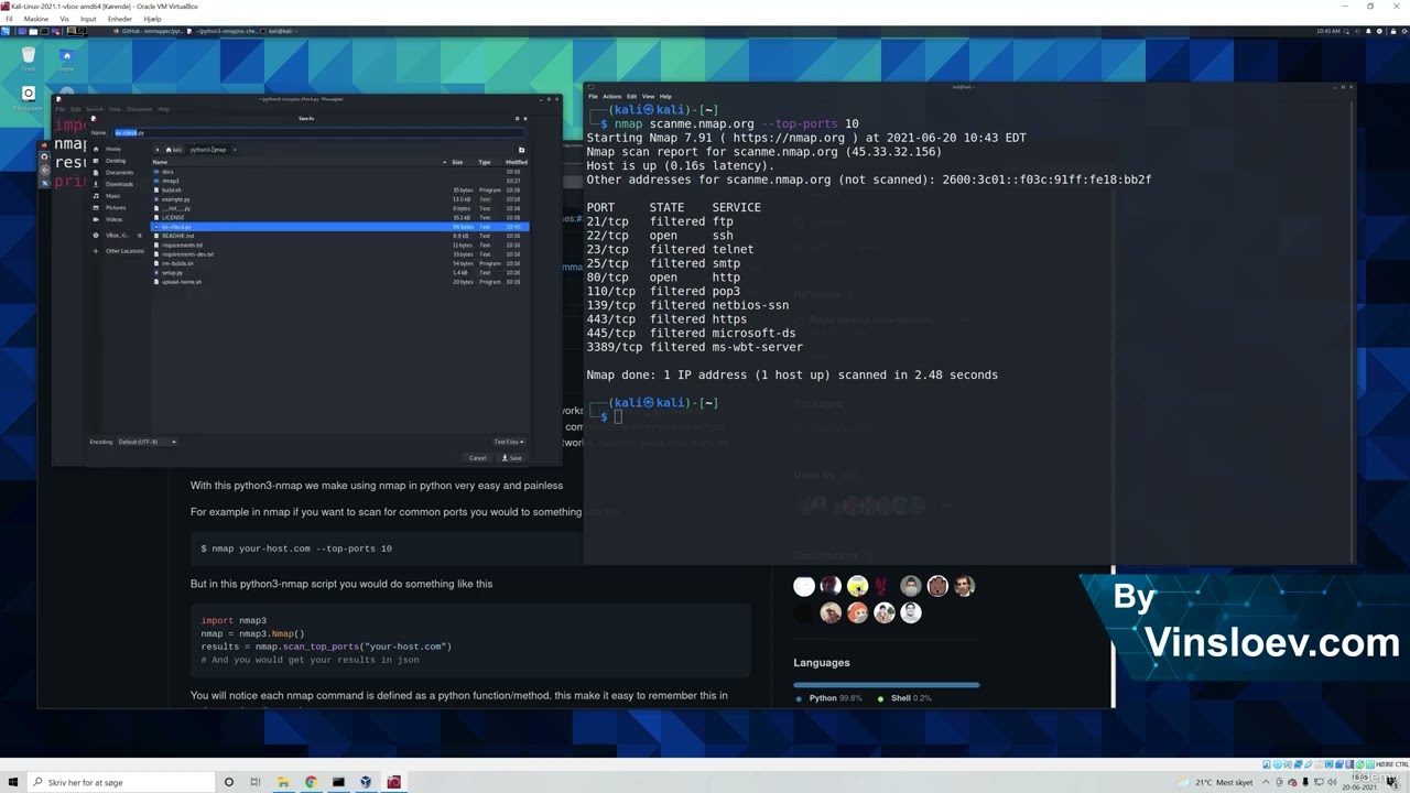 7.   Nmap and Python scripting Information Gathering | Learn Ethical Hacking & Build Python Attack
