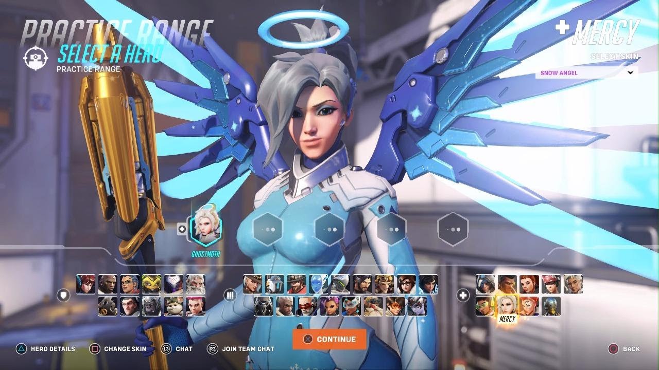 [PS5] Snow Angel Mercy skin Gameplay - Overwatch 2