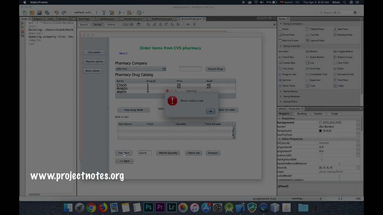 Pharmacy Management System In Java | ProjectNotes