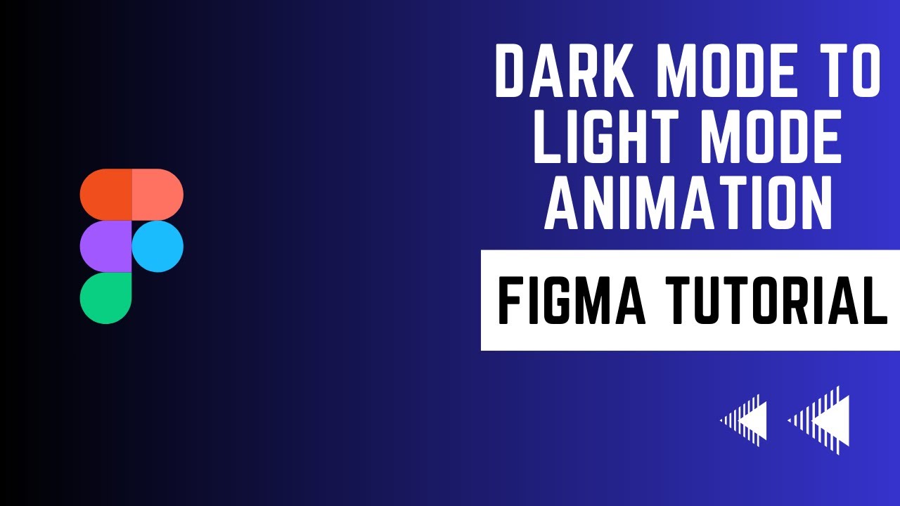 Dark mode to Light mode Figma animation