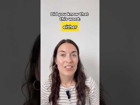 Either and neither - how do you pronounce them? #learnenglish