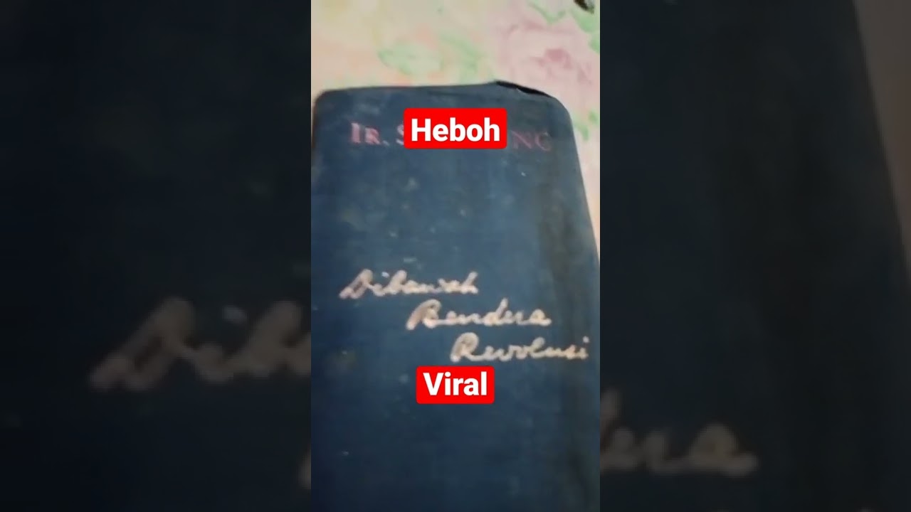 Buku asli karangan presiden RI pertama Ir. Soekarno thn 1959 tlah ditemukan dan dijual seharga 19jt