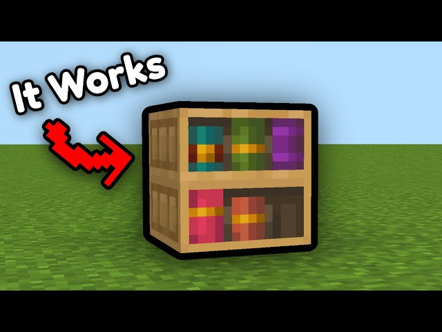 Minecraft Papercraft Bookshelf