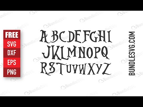 Nightmare Before Christmas Font Free SVG Files | BundleSVG.com