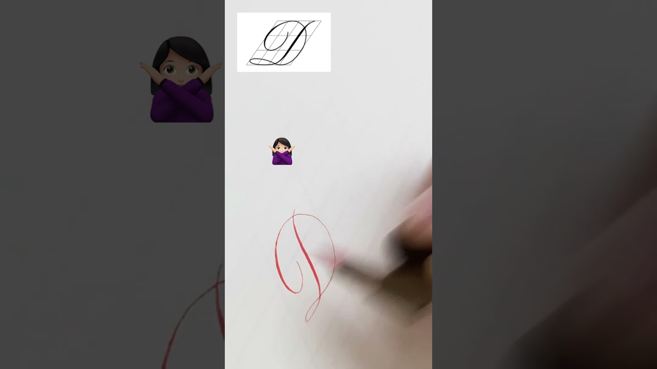 Writing Copperplate D #calligraphy #copperplate #calligraphybeginner #calligraphynewbie