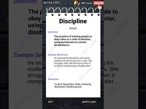 Discipline IELTS & TOEFL Vocabulary Daily
