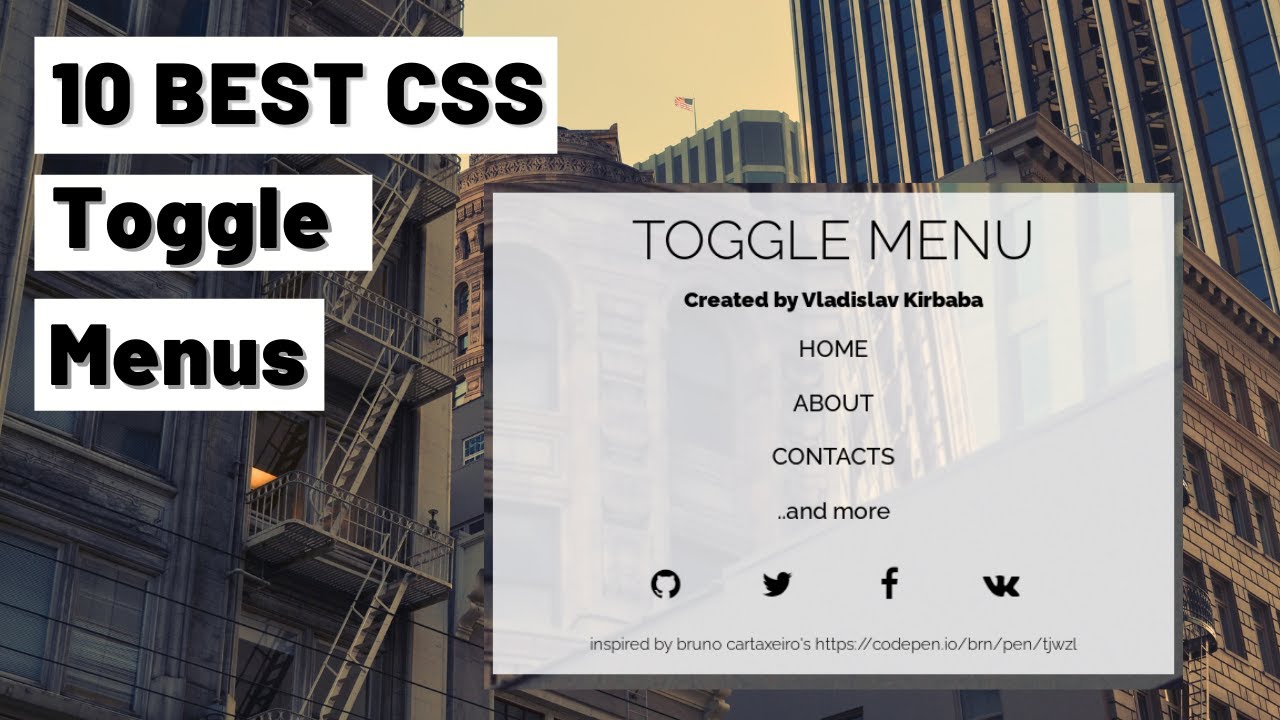 10 Best CSS Toggle Menus | Top 10 CSS Toggle Menus With Code Examples | Wpshopmart