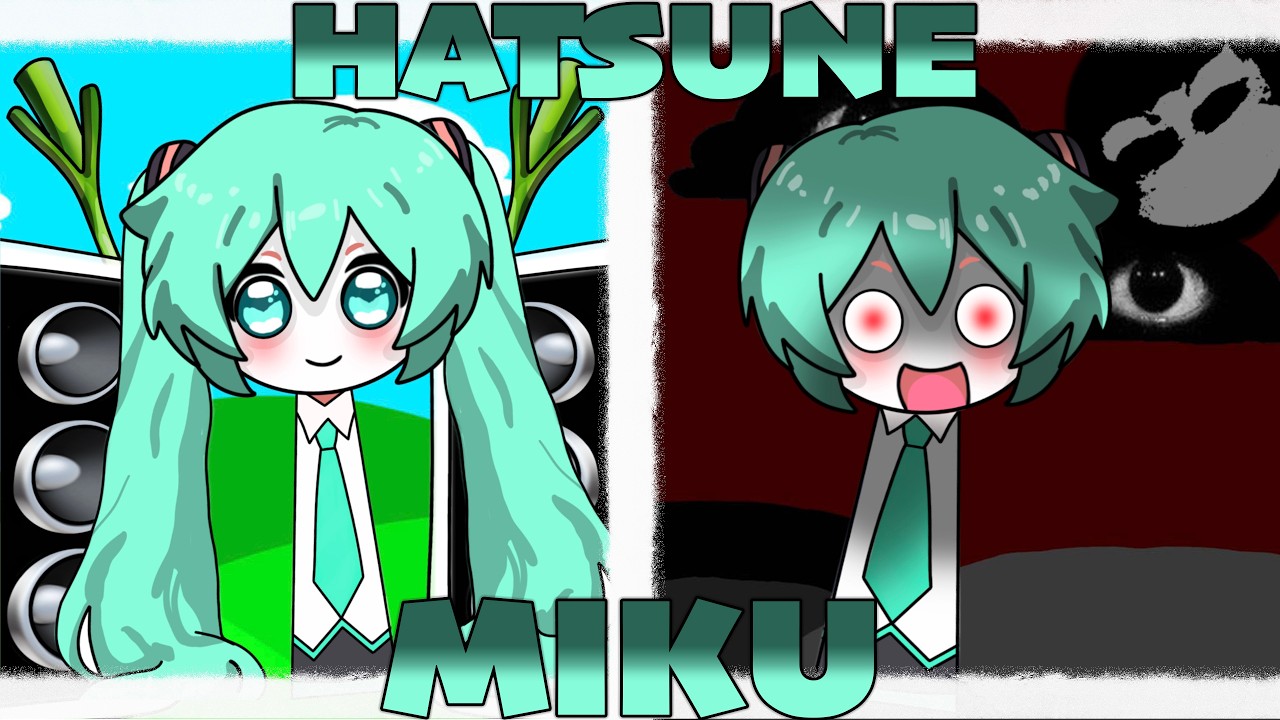 👧 Sprunki OC HATSUNE MIKU phase 1-2 X #emoji 😳