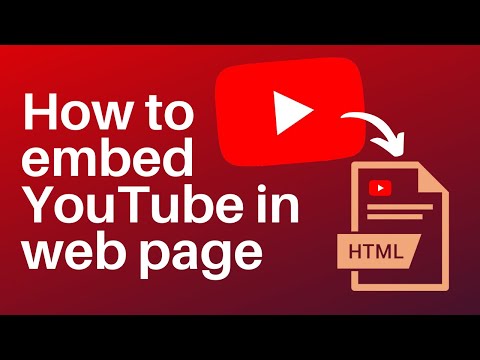 How to add a YouTube video to HTML page (embed youtube)