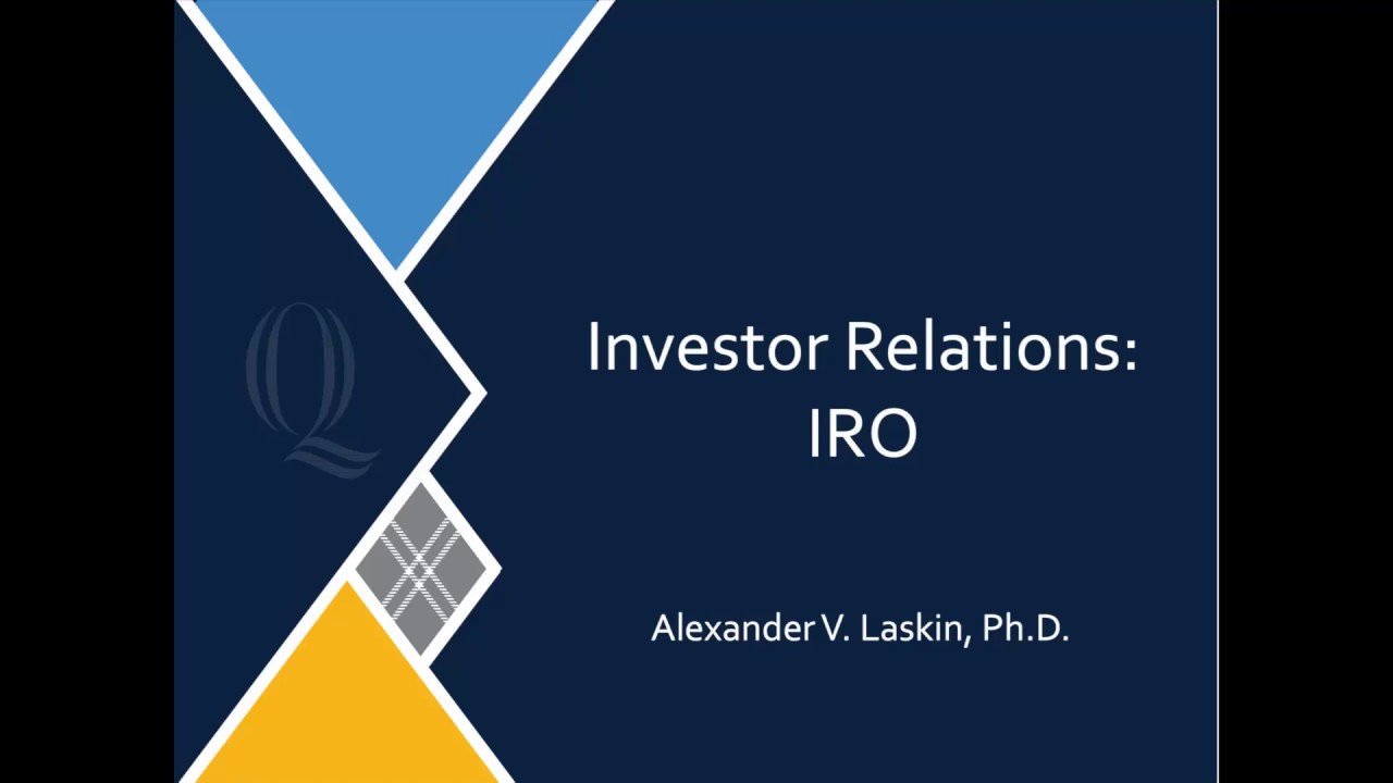 Investor Relations: Job Responsibilities