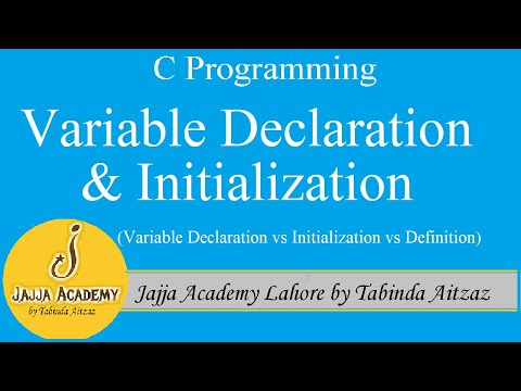 Variable Declaration and Initialization in C Language| Declaration vs Definition vs Initialization