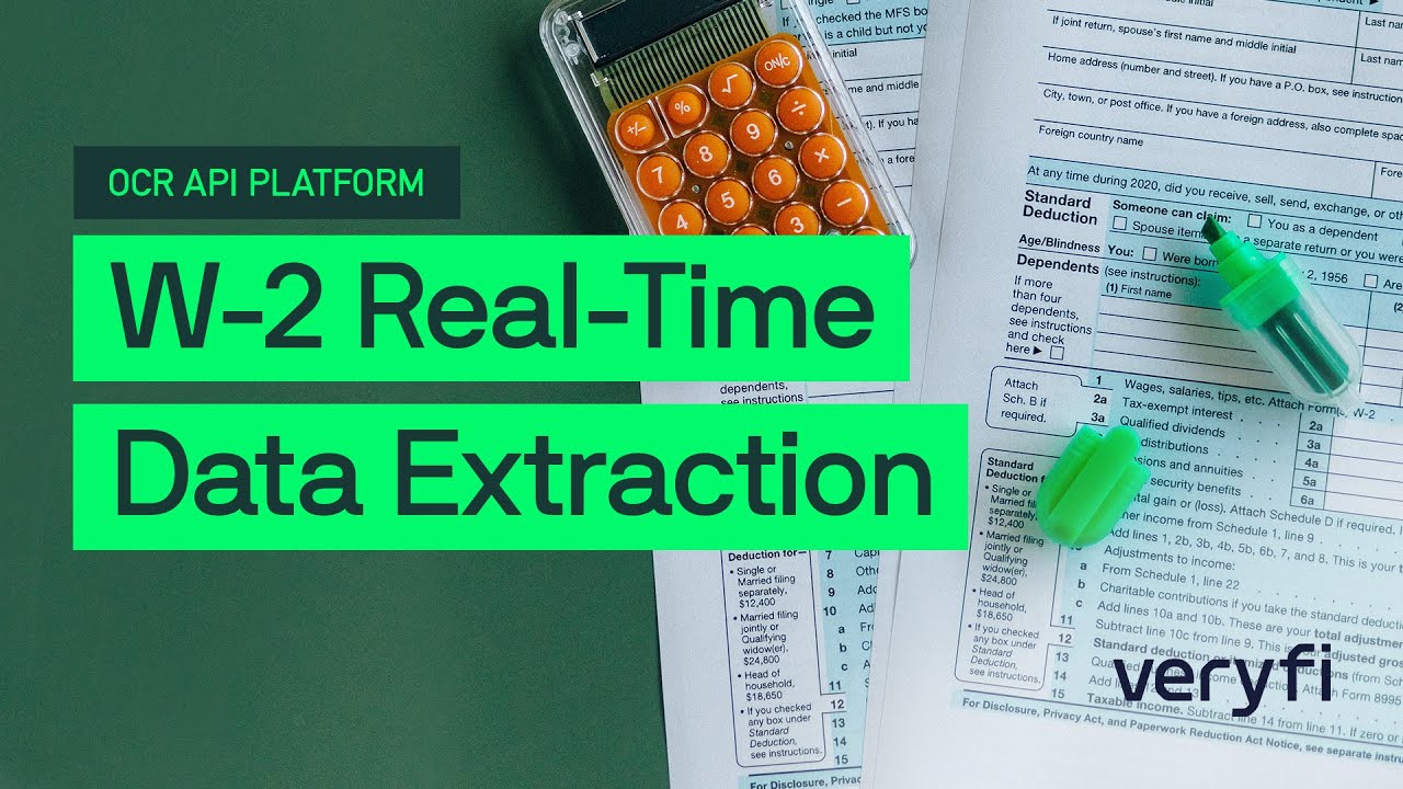 Veryfi OCR API Platform | W-2 Real-Time Data Extraction