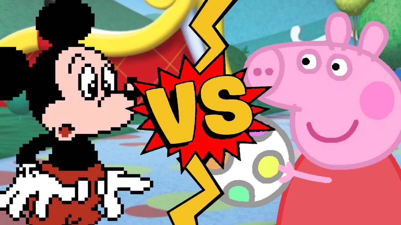 M.U.G.E.N Battles | Mickey Mouse vs Peppa Pig | Walt Disney vs Peppa Pig