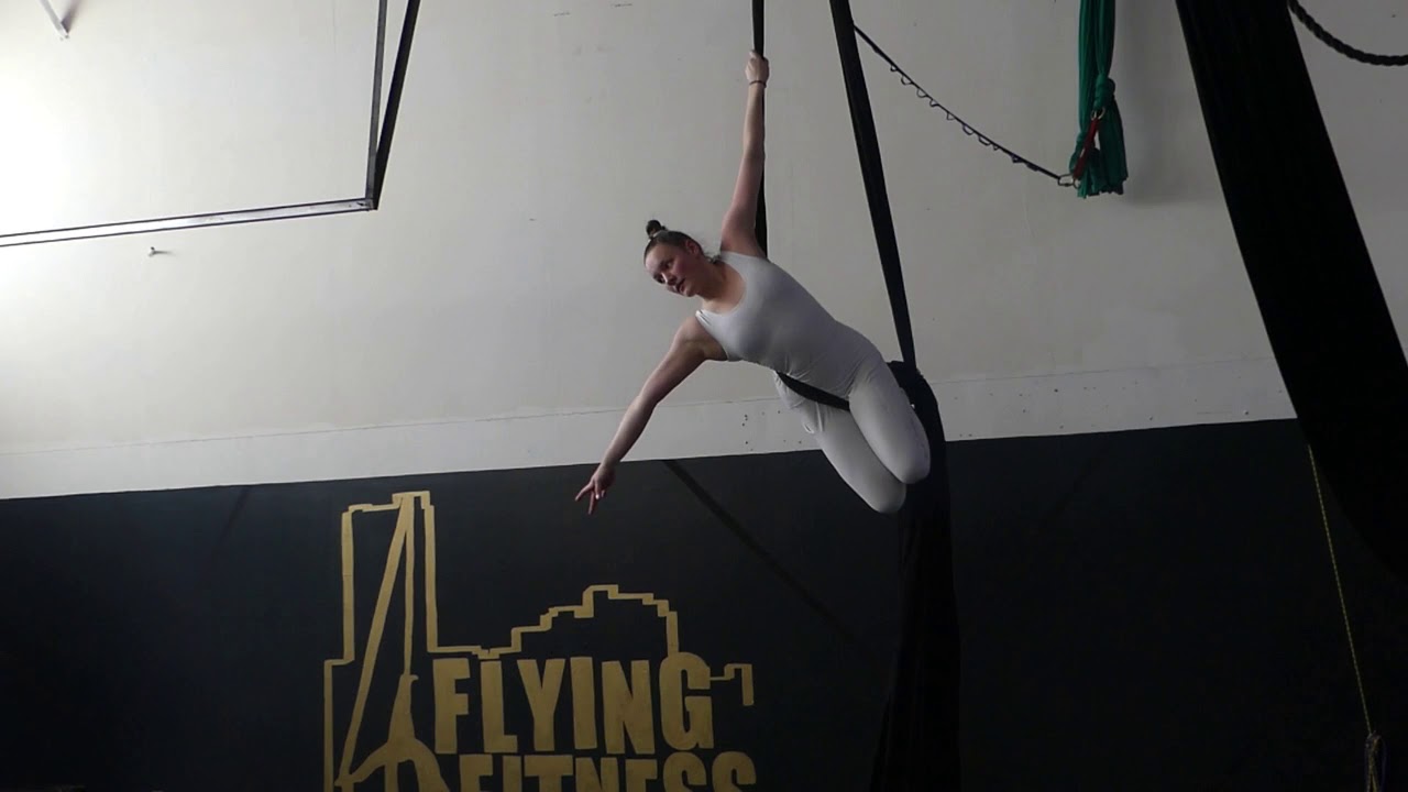 Intermediate Aerial Silk Combo- How to Side split