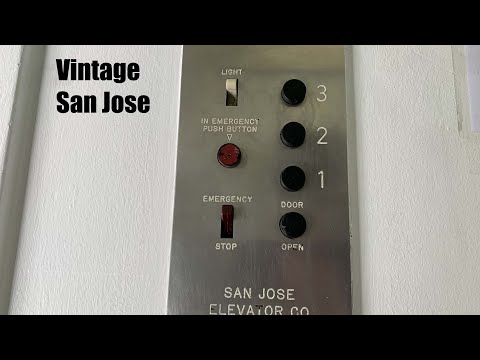 Vintage San Jose Hydraulic Elevator @ 715 N First St - San Jose, CA