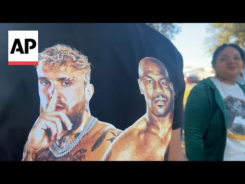 Video | Boxing fans in Dallas line up to see Mike Tyson and Jake Paul ...