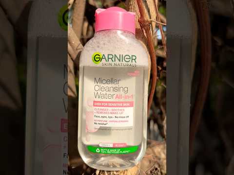 Garnier Skin Naturals Micellar Cleansing Water π§My Makeup Removing #shorts #youtubeshorts #ytshorts