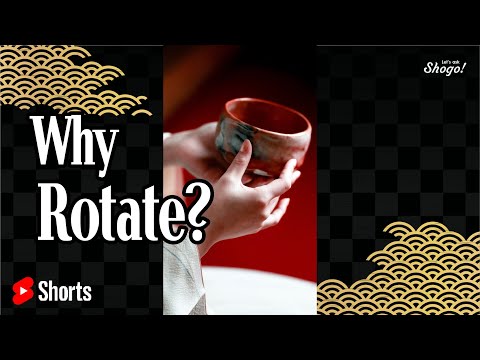 Why Rotating Tea Bowls is Polite in Japan #Shorts
