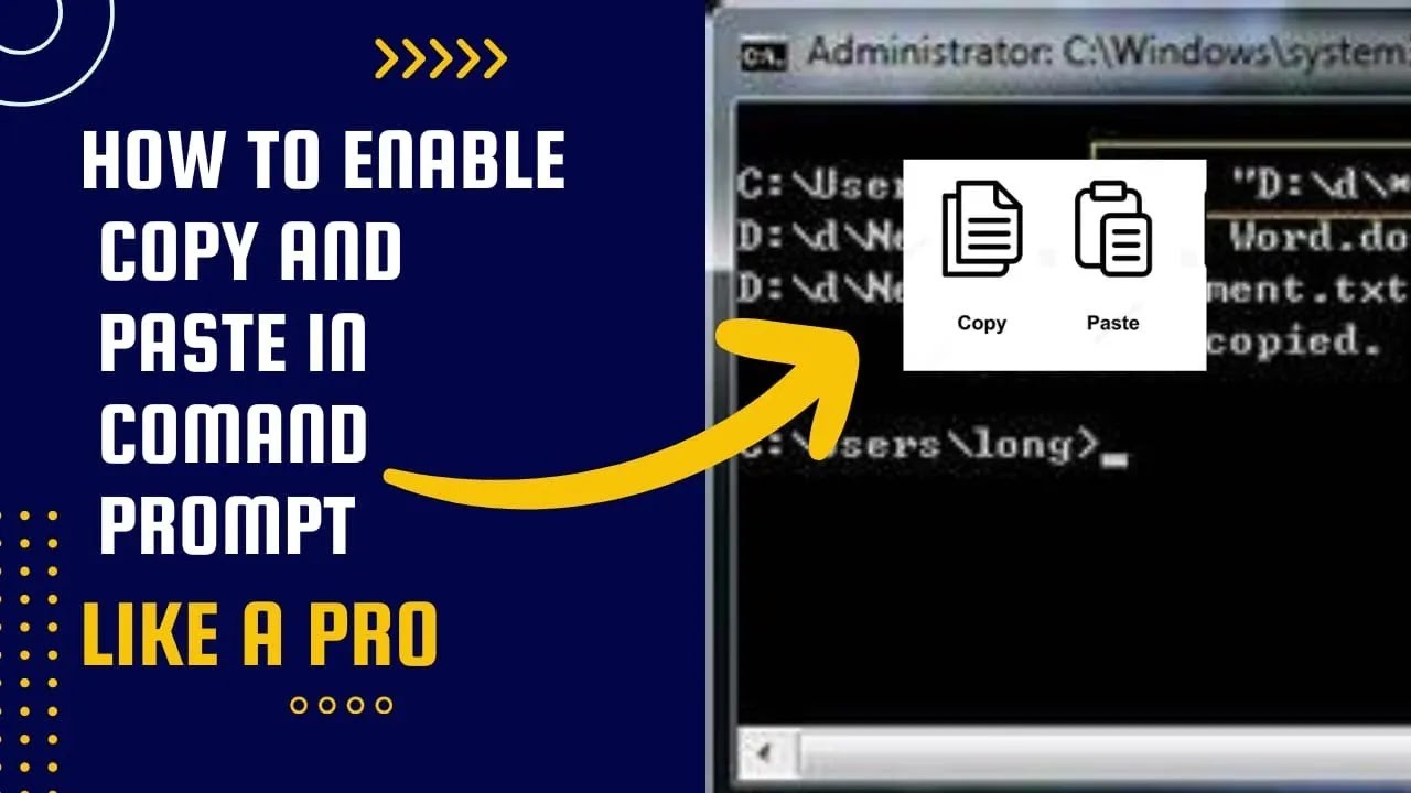 Enable Copy Paste in Command Prompt on Windows 10 EASILY!