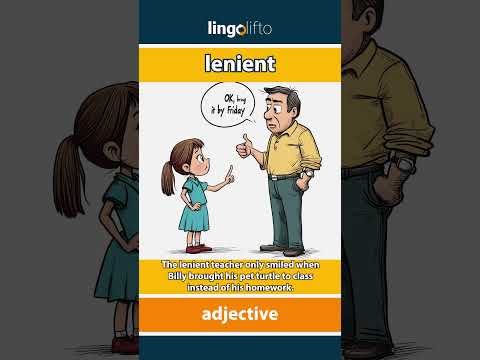๐ฌ๐ง Lenient Meaning : Flash Card : Learn English Vocabulary