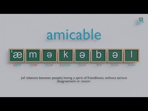 How to pronounce Amicable ?