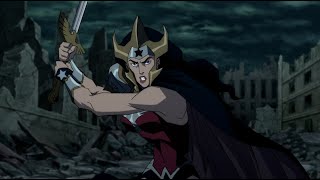 Flashpoint Wonder Woman Powers and Fight Scenes - Justice League: The Flashpoint Paradox