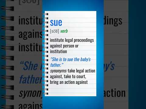 SUE (C1 Advanced) Learn English Vocabulary