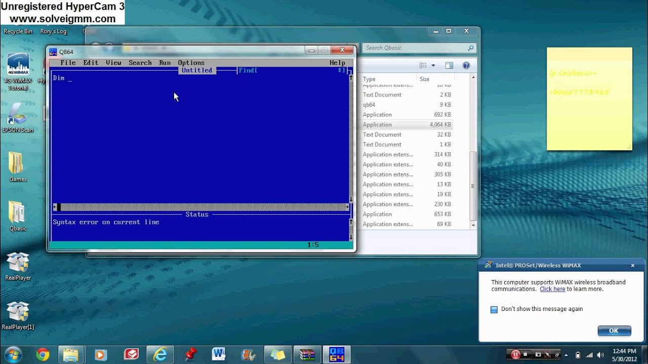 Qbasic Tutorial Basic Commands.avi