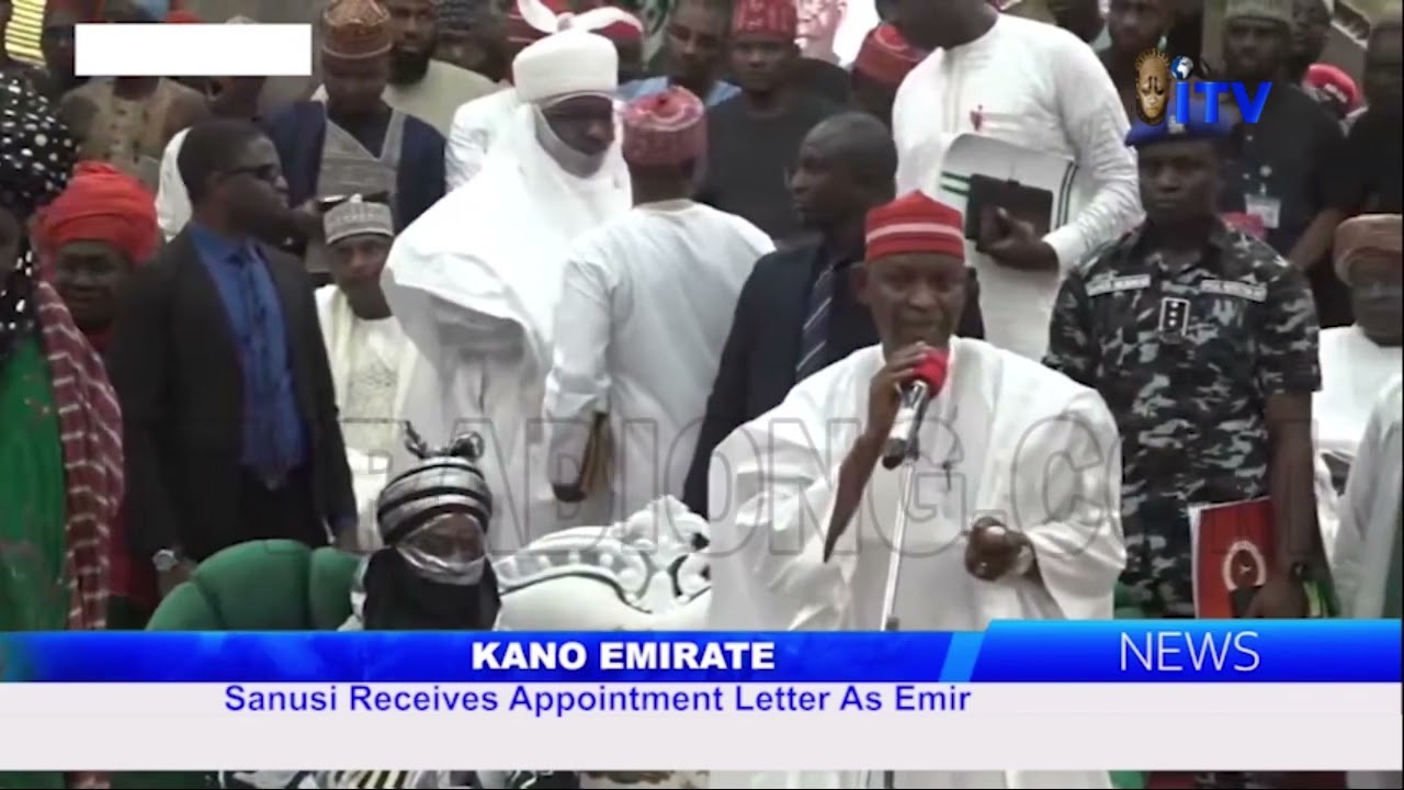Kano Emirate: Sanusi Receives Appointment Letter As Emir