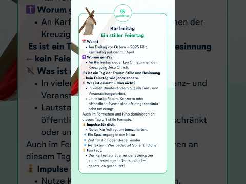 Karfreitag Der stille Feiertag WARUM HAST DU HEUTE FREI?