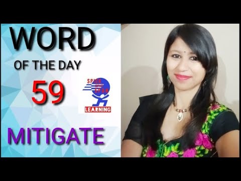 WORD OF THE DAY | MITIGATE | MEANING IN ENGLISH AND HINDI