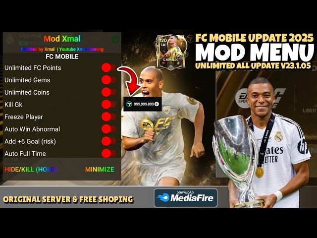 FC Mobile Apk Mod Menu Xmal v.23.1.05 2025 | Free Shopping
