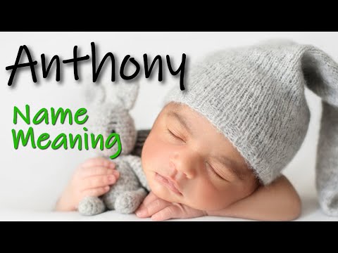 Anthony | Name Meaning 👶🥰❤️