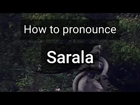 How to Pronounce Sarala