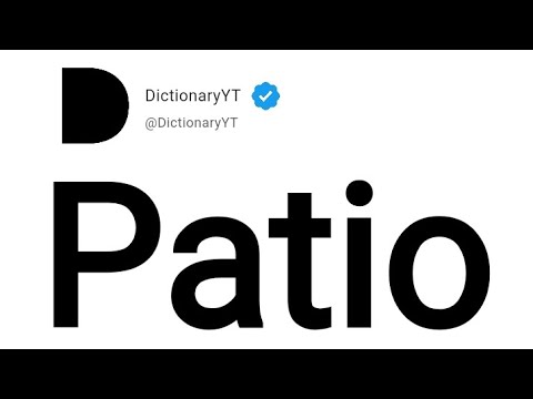 Patio Meaning in English
