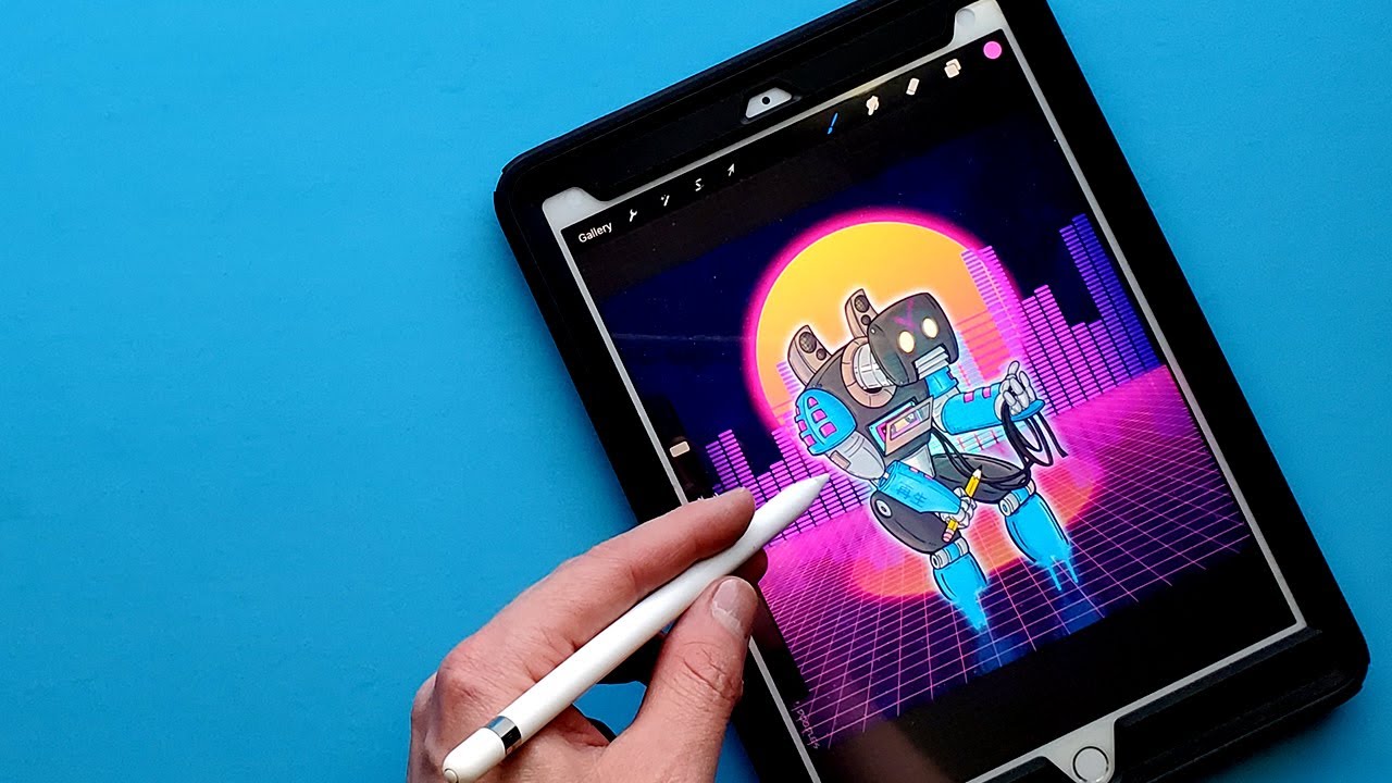 Designing ALBUM ART for a Synthwave Band!!!
