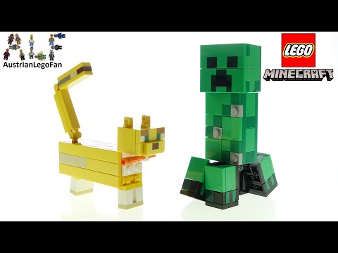 LEGO Minecraft 21156 BigFig Creeper and Ocelot - Lego Speed Build Review