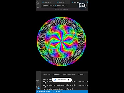 Python Turtle Graphics 7 | multi colors designs #CodingWithKarthik